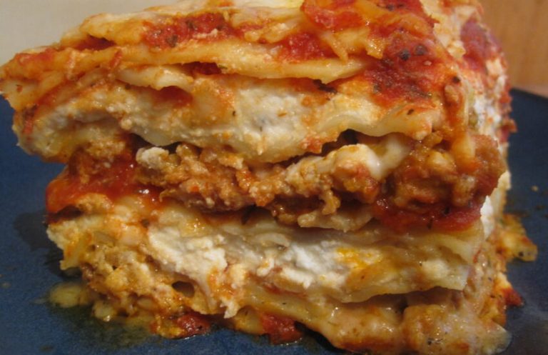 Deep Dish Meat Lasagna - Healthy & Keto Recipes